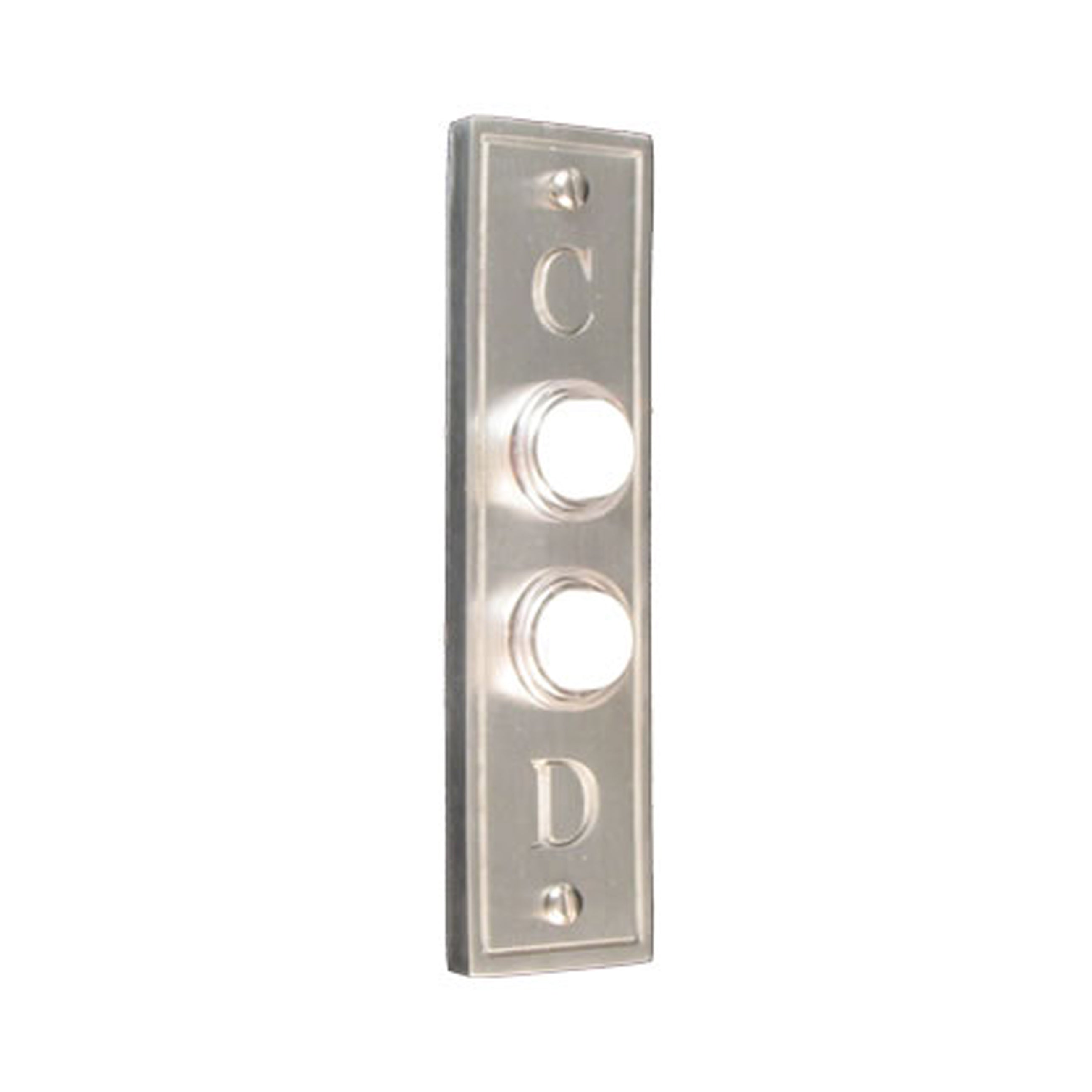 C & D Double Silver Pewter Doorbell – Wallplates.com