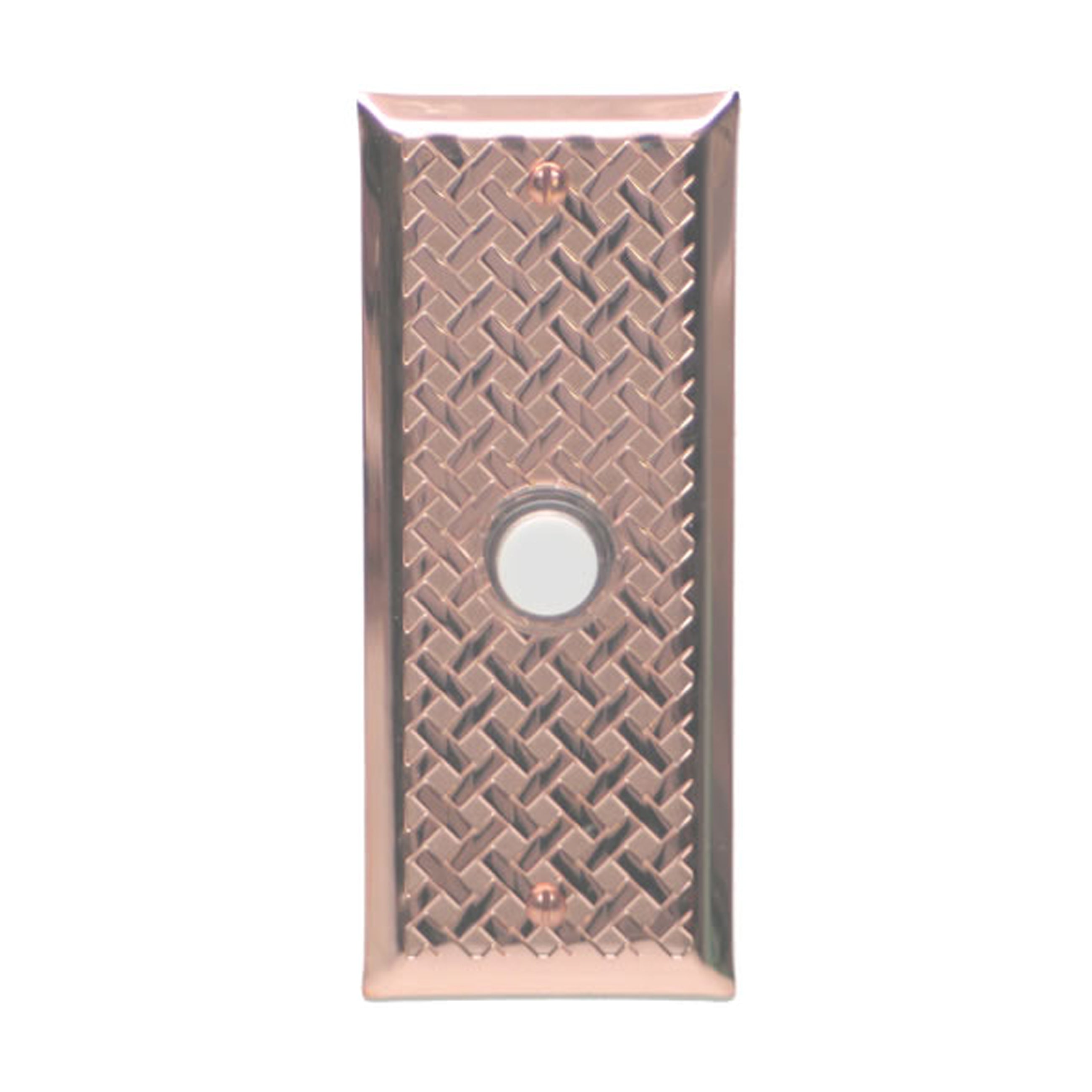 Weave Doorbell - Solid Polished Copper – Wallplates.com