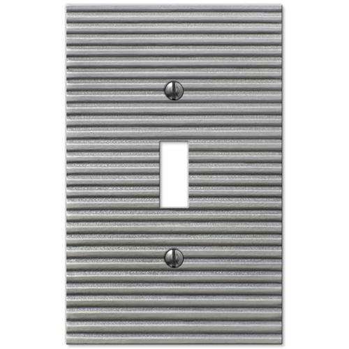 The Lina Satin Nickel collection presents a grooved textured on a satin ...