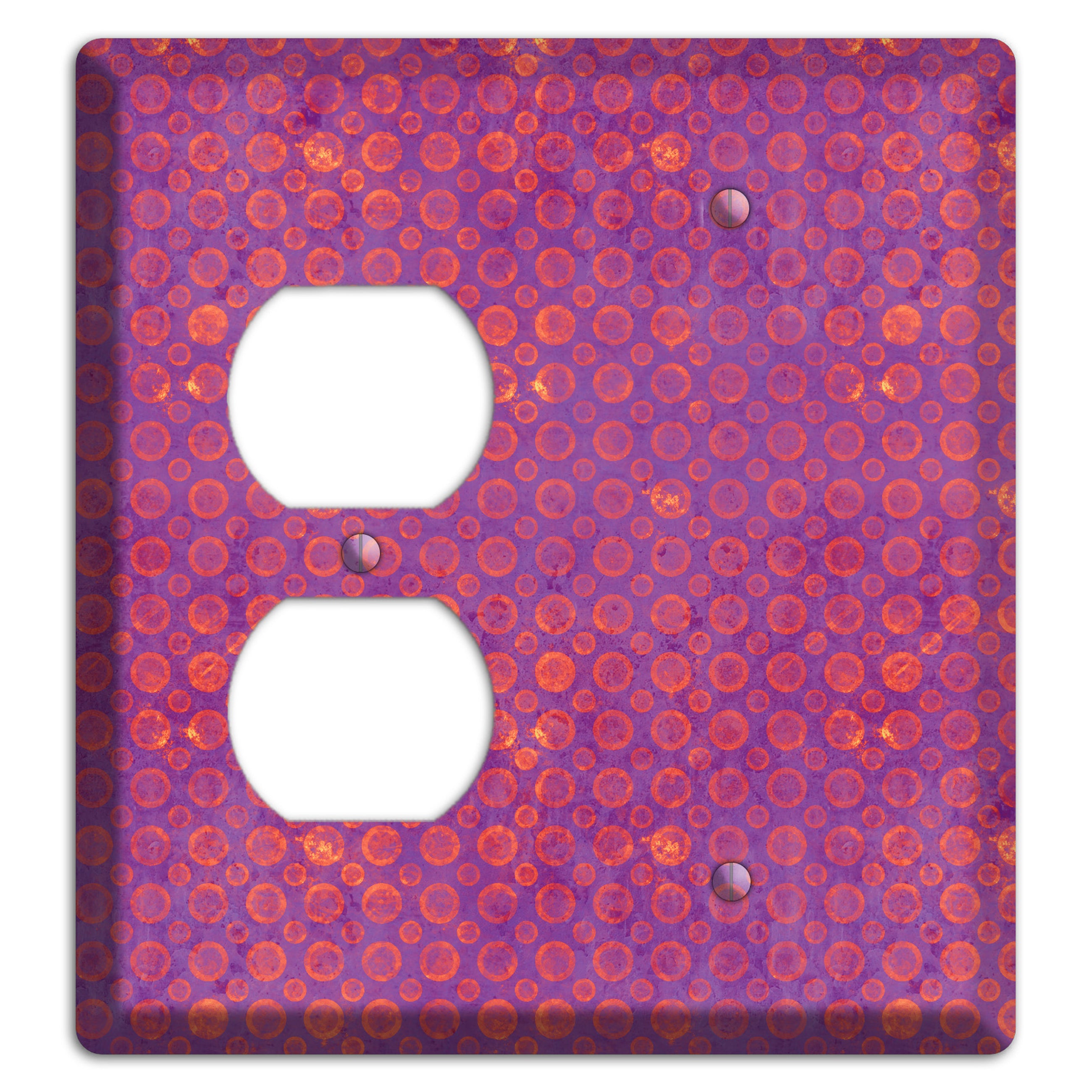Purple and Pink Circles Duplex / Blank Wallplate – Wallplates.com