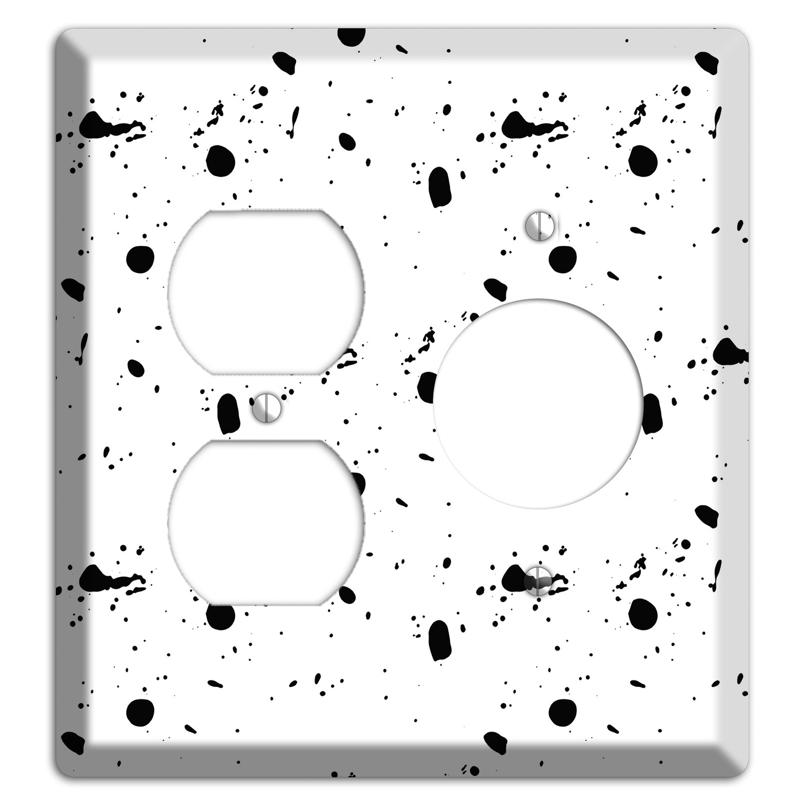 Ink Drops 3 Duplex / Receptacle Wallplate – Wallplates.com