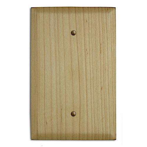 Oversized Discontinued Maple Wood Single Blank Cover Plate – Wallplates.com