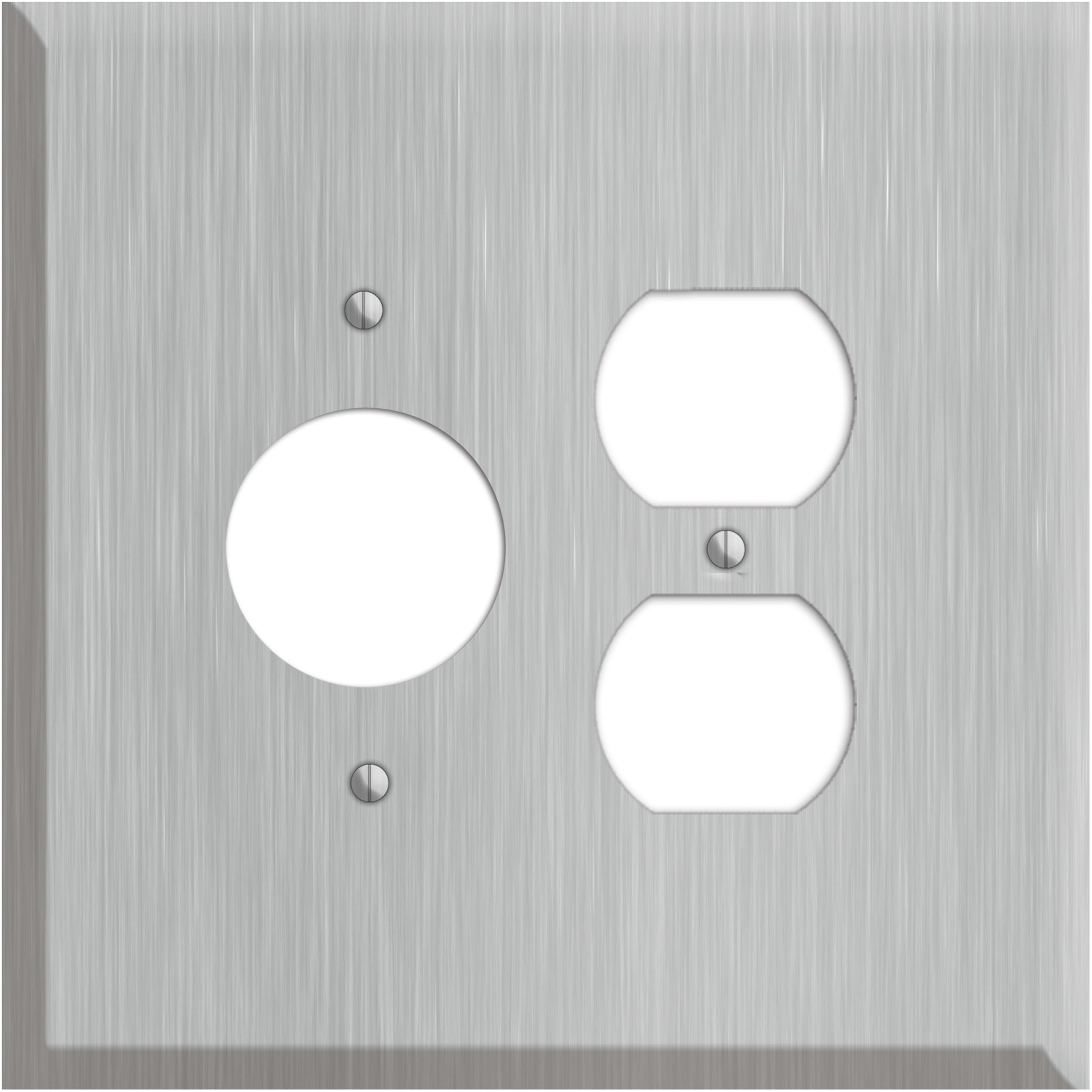 Oversized Discontinued Stainless Steel Receptacle / Duplex Wallplate ...