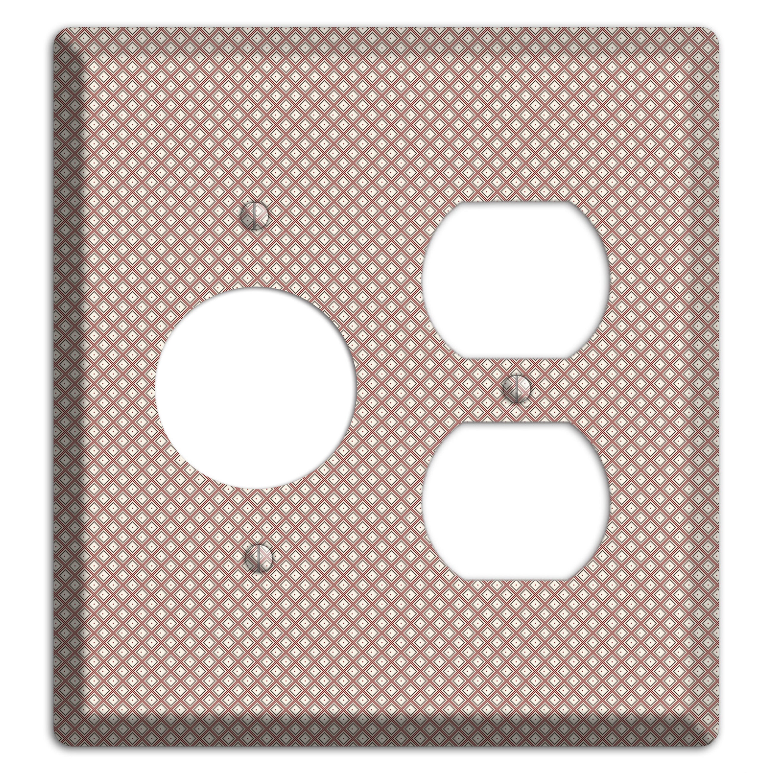Light Brown and Beige Diamonds Receptacle / Duplex Wallplate ...
