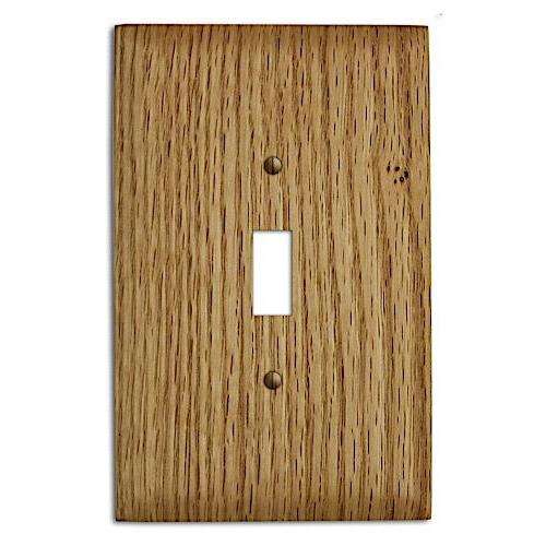 Oversized Discontinued Red Oak Wood Cover Plates – Wallplates.com
