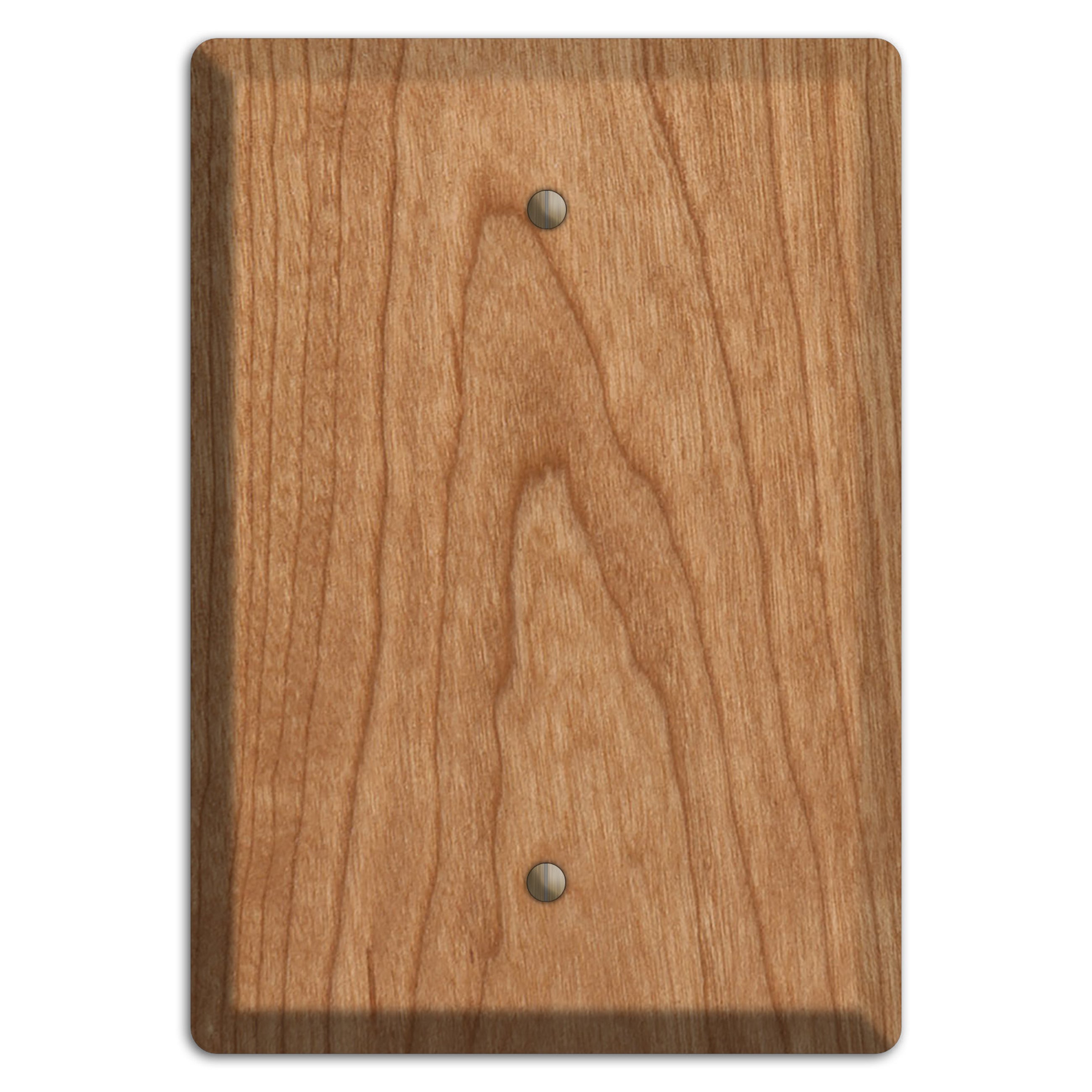 Cherry Wood Single Blank Cover Plate – Wallplates.com
