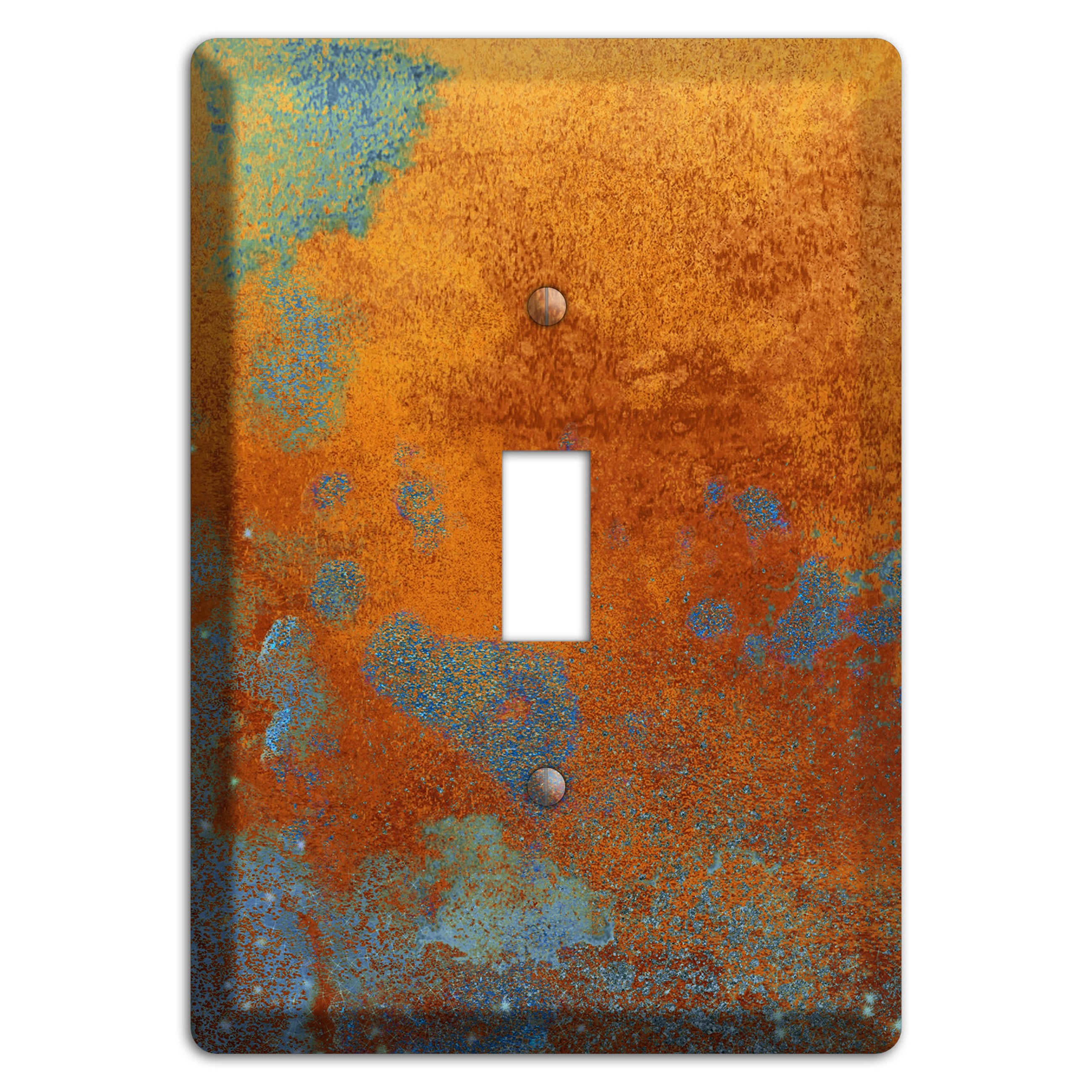 Antique Copper with Blue Cover Plates – Wallplates.com