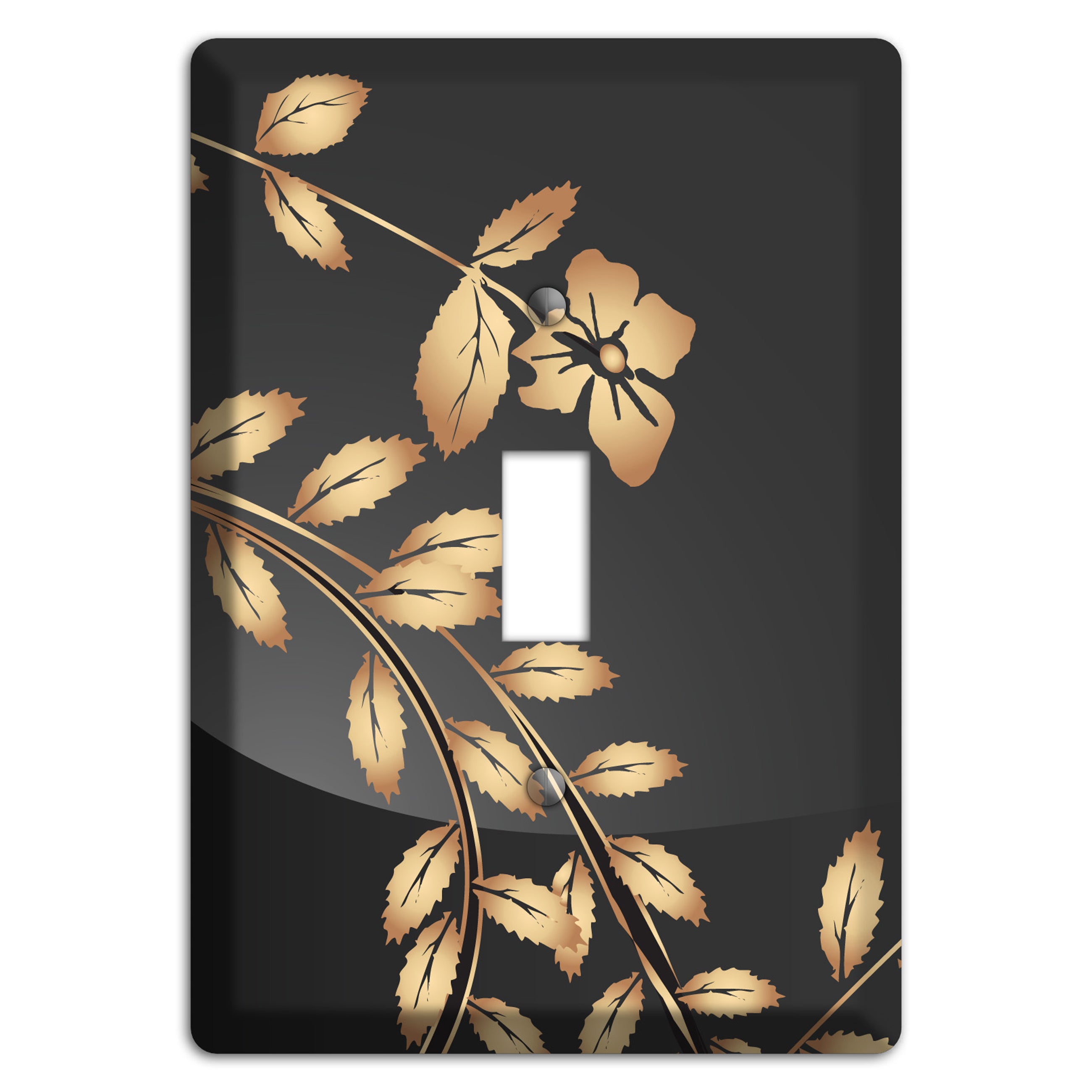 Black Sprig Cover Plates – Wallplates.com