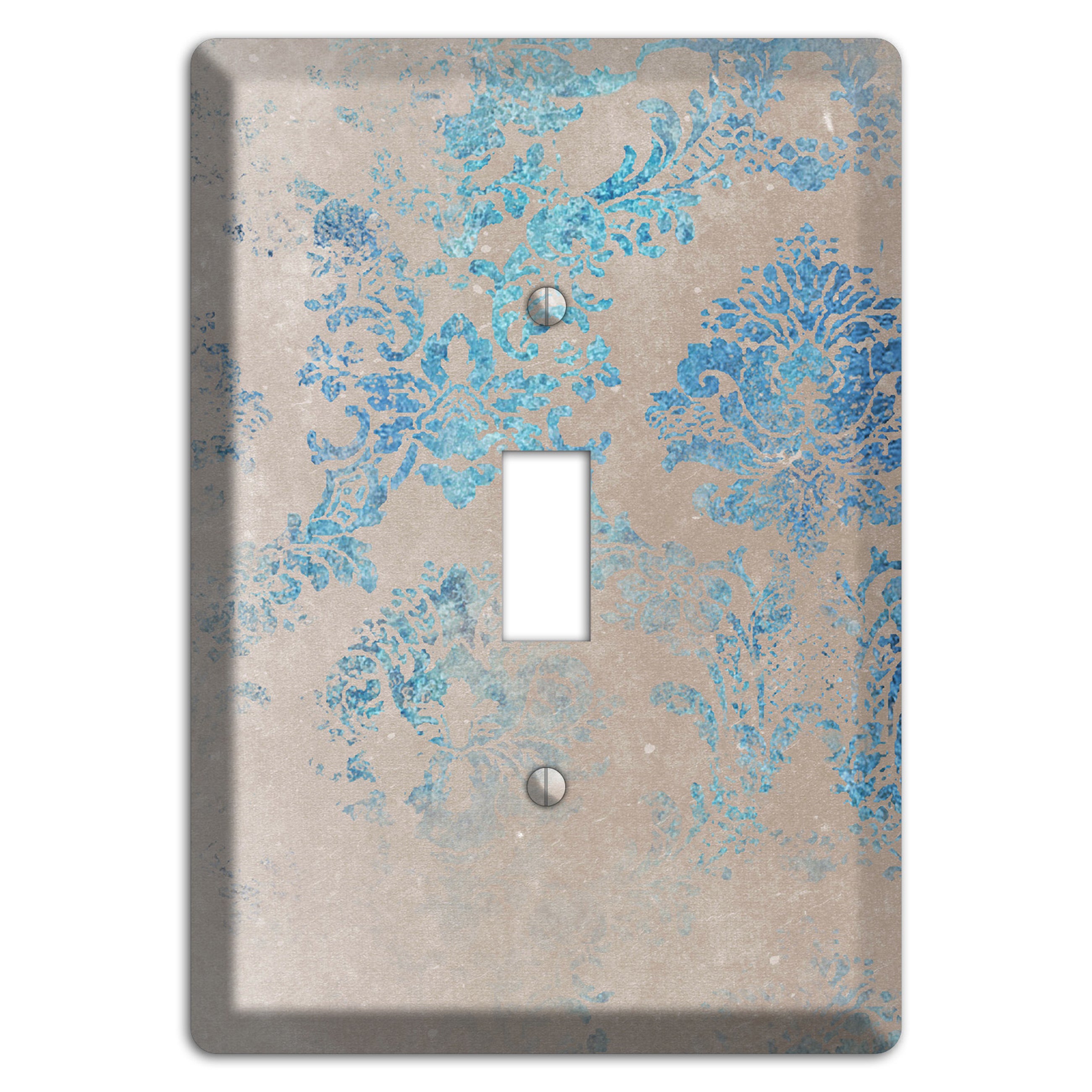 Pewter Whimsical Damask Cover Plates – Wallplates.com