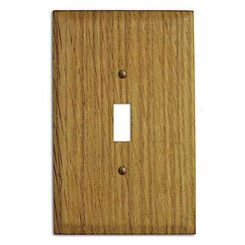 Oversized Discontinued White Oak Wood Cover Plates – Wallplates.com